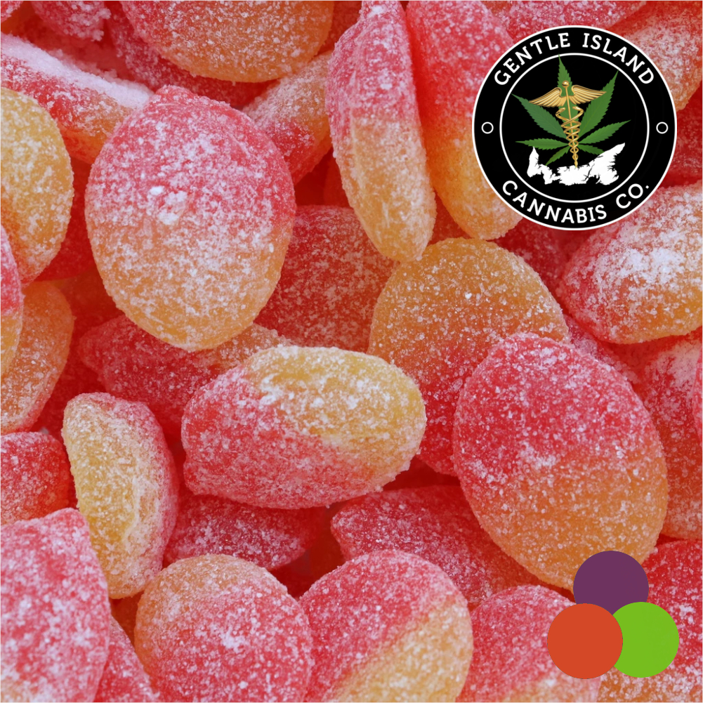 Chew Crew Fuzzy Peaches 300mg 1 or 3 packs – Gentle Island Cannabis Co.